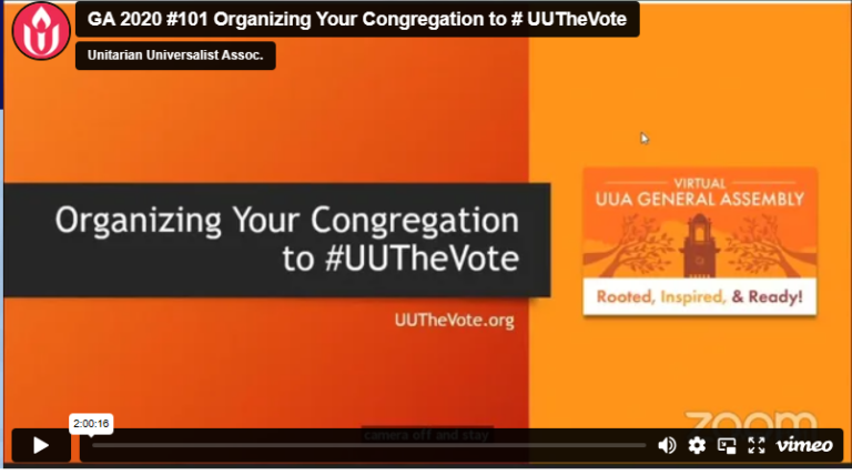 Trainings & Resources - UU the Vote